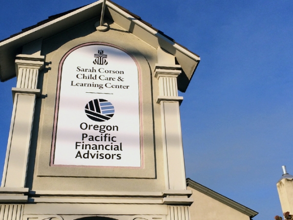 Oregon Pacific Financial & Sarah Courson Child Care – The Sign Dude