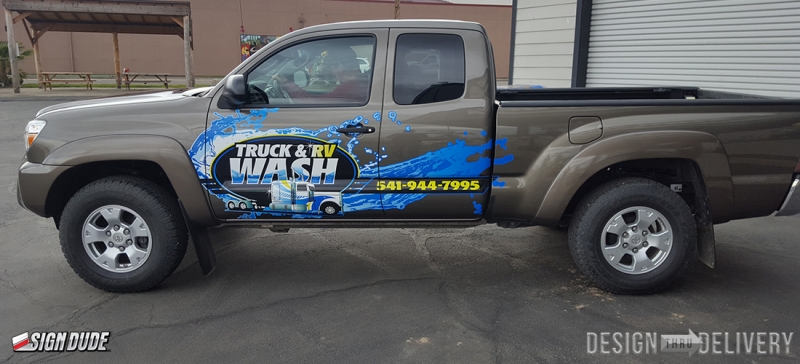 Truck & RV Wash Logo & Wrap – The Sign Dude