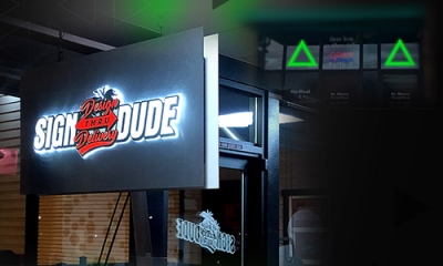 Lighted Hanging Signs – The Sign Dude