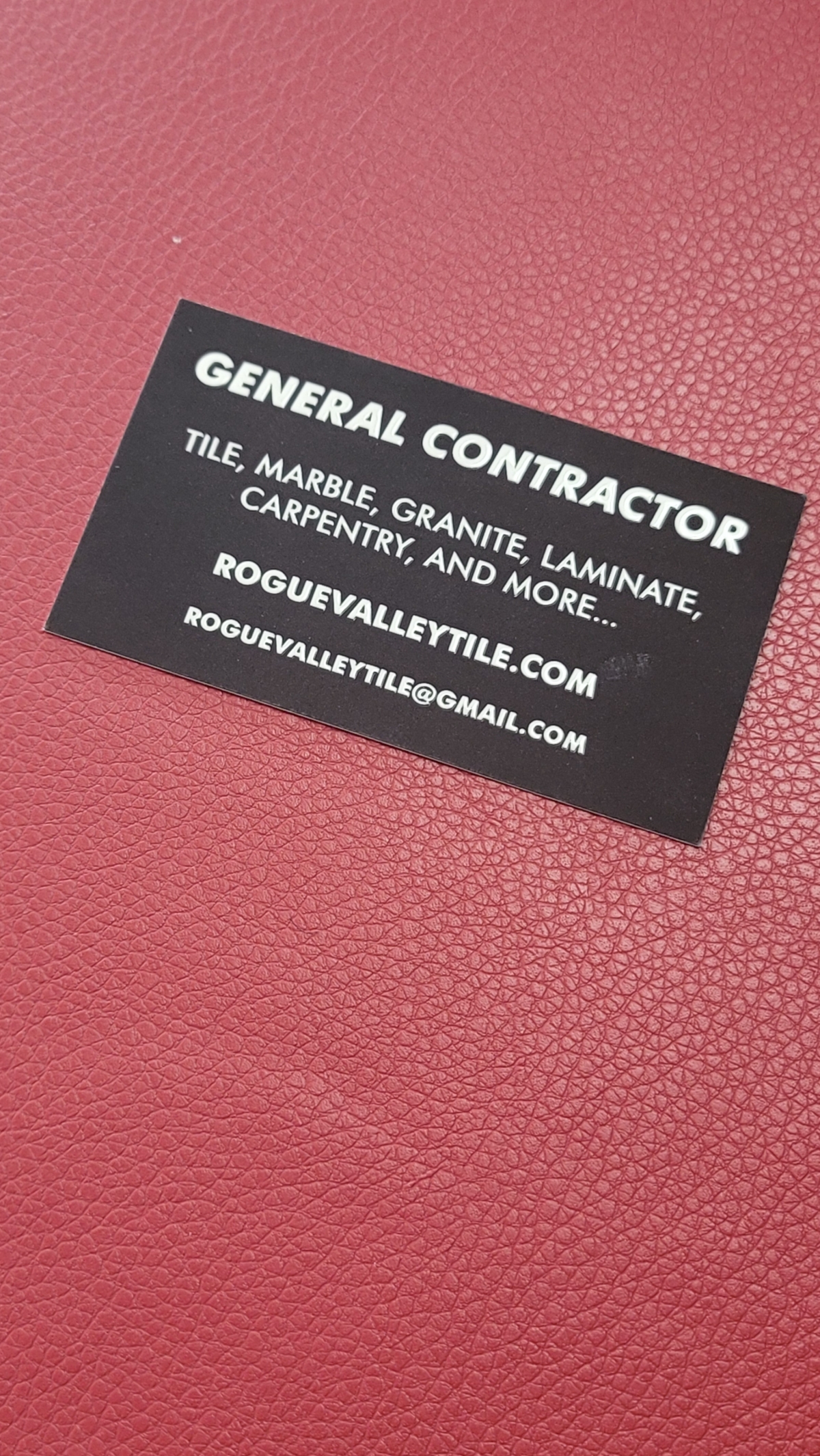 Rogue Tile Business Cards – The Sign Dude