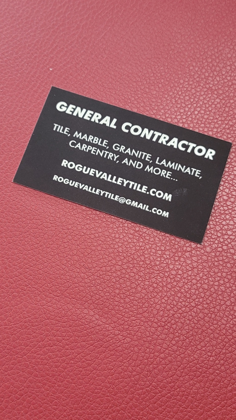 Rogue Tile Business Cards – The Sign Dude
