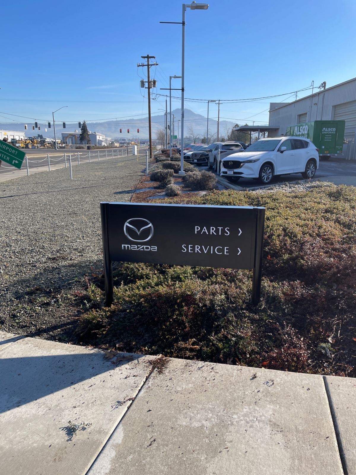 Mazda Directional Sign – The Sign Dude