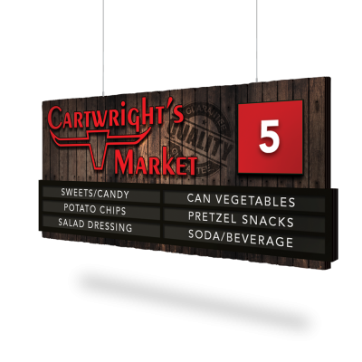 Aisle Marker Signs – The Sign Dude