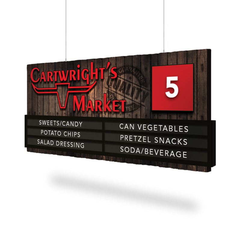 Aisle Marker Signs – The Sign Dude