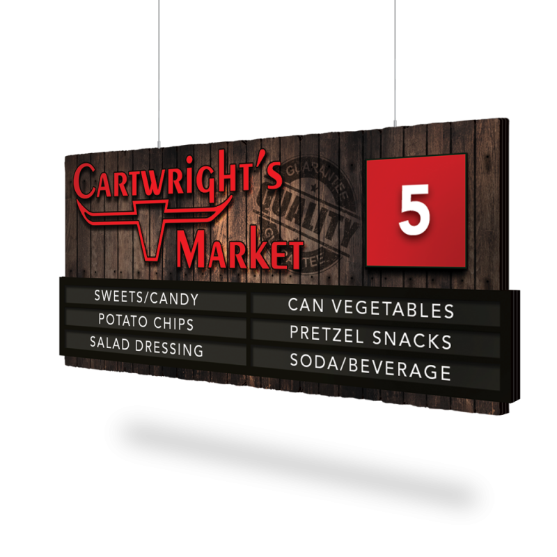 Aisle Marker Signs – The Sign Dude