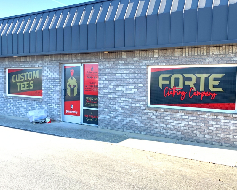Forte Screen Printing Storefront – The Sign Dude